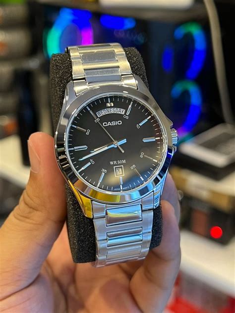 Casio Analog Day Date Stainless Steel Mens Watch Mtp 1370d 1a1 On Carousell