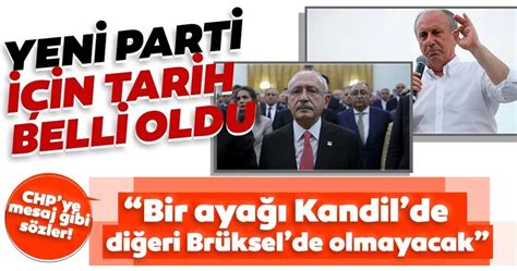 Son Dakİka Haberler Gelmeye Devam Ediyor Muharrem İncenin Partisini
