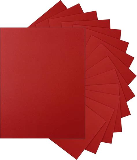 Amazon Silunkia 40 Sheets Christmas Red Cardstock 8 5 X 11 Craft