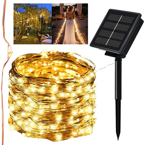 Lampki Led Solarna Girlanda Ogrodowa Wisz Ca M Wiate Ka Ozdoby Ogrodowe H Cena