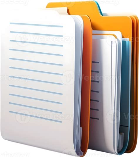 ai generated document file png cartoon style ai generative 35098154 png