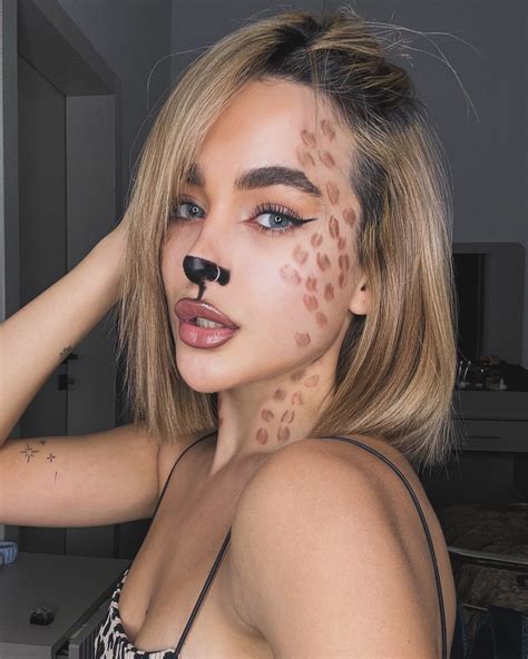 •mobixx• ‎🐆👄 • • • • • • پلنگ پلنگی میکاپ گریم هالووین آرایش