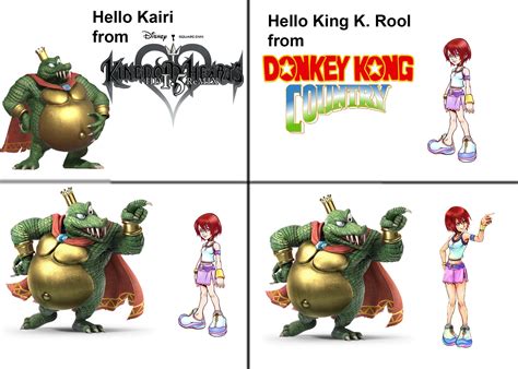 Kairi And King K Rool R Kingdomhearts