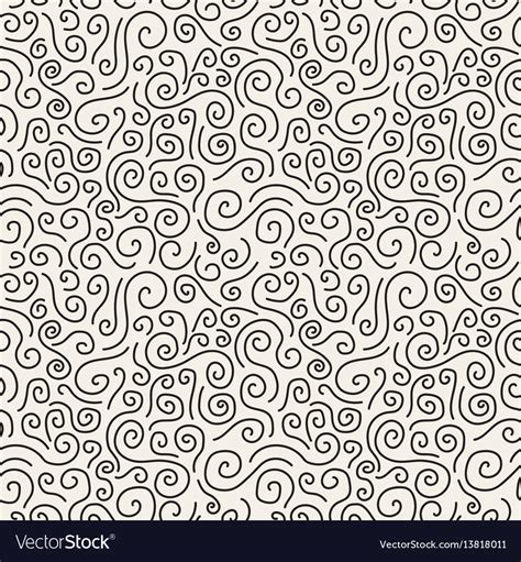 Curve Seamless Pattern In Memphis Style Royalty Free Vector