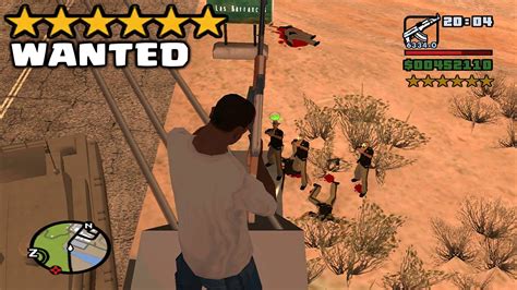 ⭐⭐⭐⭐⭐⭐six Stars Wanted Level With Minigun How To Get 6 Star Wanted In