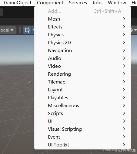 Unity学习6：unity的3d项目的基本界面和菜单untiy3d使用手册 Csdn博客
