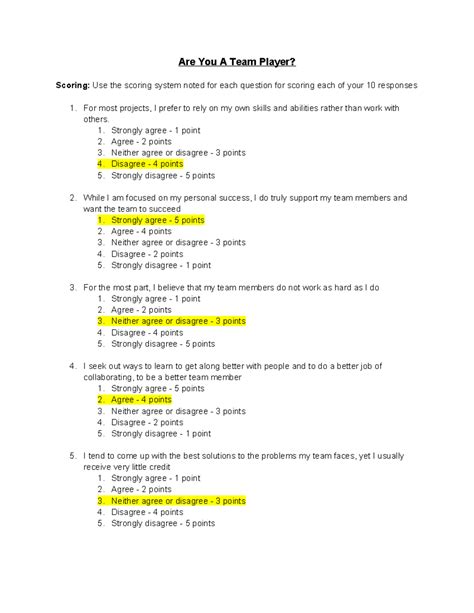 Are You A Team Player Assignment On How Your Sports Membership Is