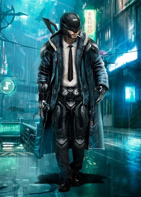Cyber Pubg Elvira Akchurina Blade Runner Rpg Character Character Concept Concept Art