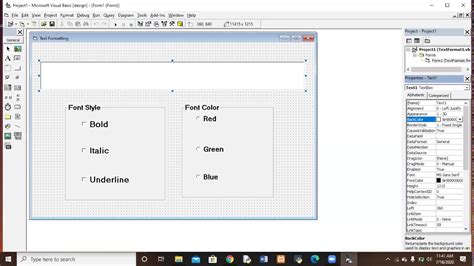 Text Formatting In Vb Youtube