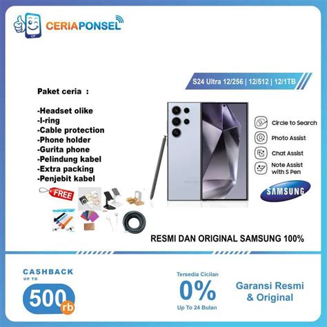 Promo Samsung Galaxy S Ultra G Ai Smartphone Garansi Resmi Diskon Di Seller Ceria Ponsel
