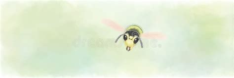 Close Up Of A Stylized Wasp Stock Illustration Illustration Of Flight