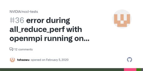 Error During Allreduceperf With Openmpi Running On Azure Standardnc24rsv3 Infiniband