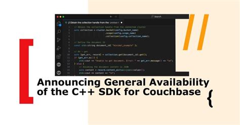 Announcing General Availability Of The C Sdk For Couchbase Alexander L