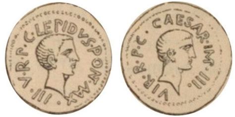 Aureus Aemilii Marcus Aemilius Lepidus Octavia Lepidvs•pont•max•iii