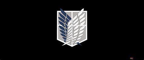 Attack On Titan Scout Regiment Logo 4k Wallpaper Download