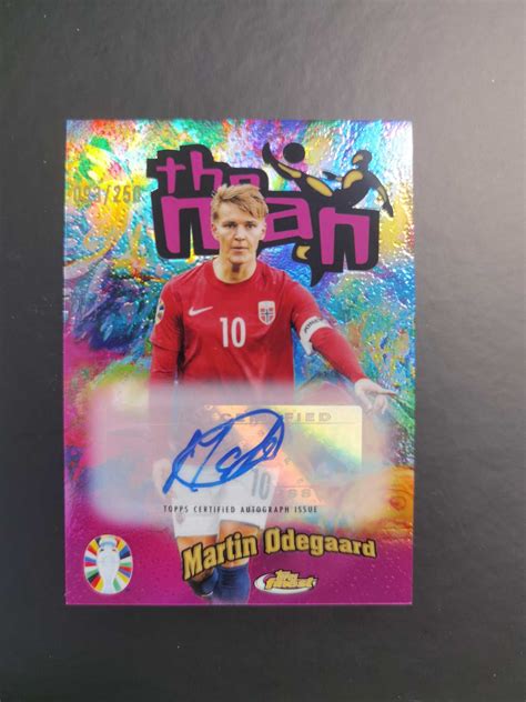 2024 Topps Finest Martin Ødegaard 新赛季 欧洲杯 Uefa Euro 挪威 英超 阿森纳 马丁 厄德高 国家