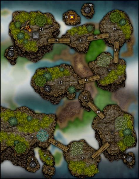Vtt Map Set Isles In The Sky Paths To Adventure Big Book Of Maps Fantasy Adventure