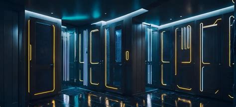 Photo Of A Row Of Servers In A Dimly Lit Server Room Premium Ai Generated Image