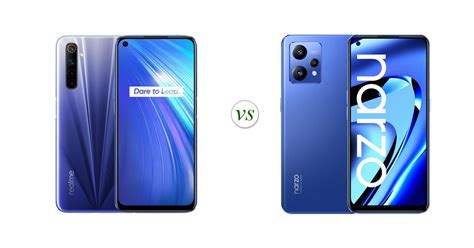 Realme 6 Vs Narzo 50 Pro 5g Side By Side Specs Comparison