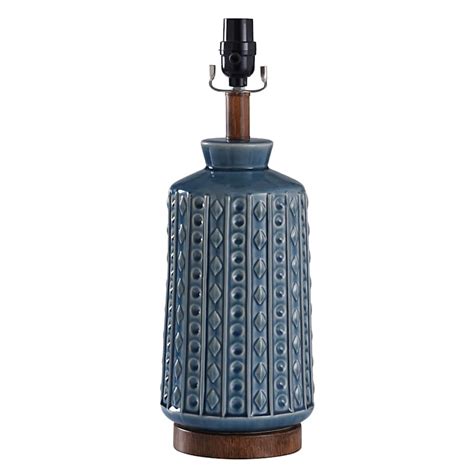 Dark Blue Ceramic Accent Lamp Base 18