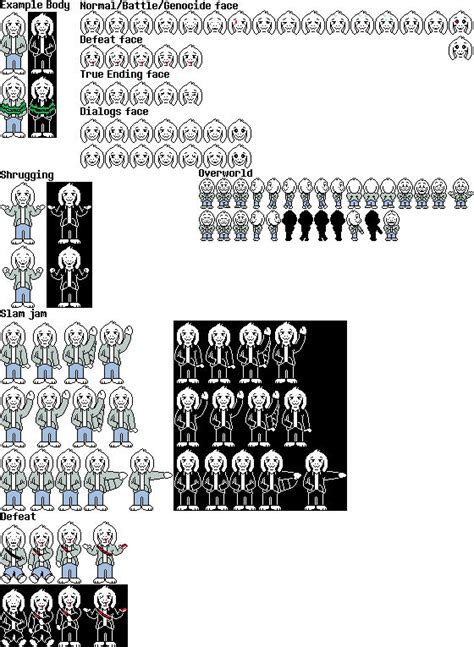 Storyswap Asriel Sprite Sheets Update By Herobrinetv On Deviantart