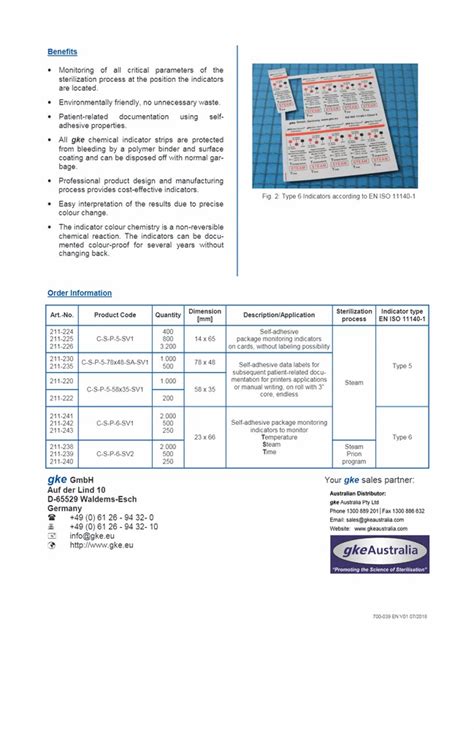 Medif Class 5 Steam Sterilization Indicator At ₹ 10piece Sterility