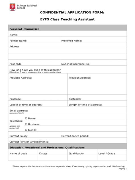 Writing A Personal Statement For A Teaching Assistant Post Doc Template
