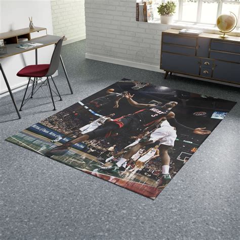 Dwayne Wade Lebron James Alley Oop Room Rug Etsy