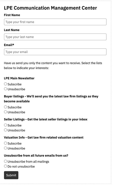Create An Email Preference Center Activecampaign Marketplace
