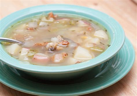 Rhode Island Clam Chowder Served From Scratch