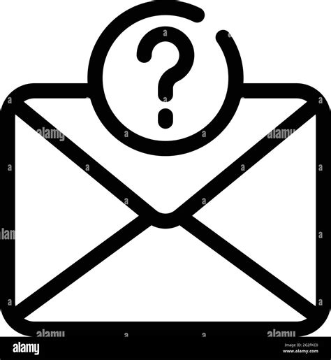 Anonymous Mail Icon Outline Anonymous Mail Vector Icon For Web Design Isolated On White