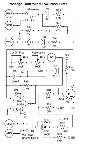 Trouble In Voltage Controlled Low Pass Filter Circuit General