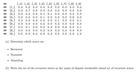 solved a determine which states are recurrent