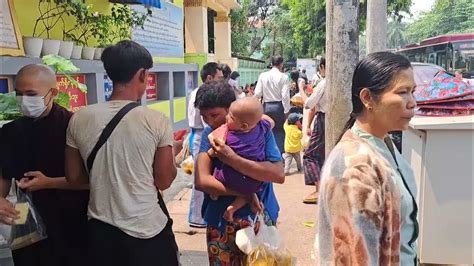 14 3 2023 သရက်တောကျောင်းတိုက် သဘာဝတရားရိပ်သာ၌ နေ့စဥ် ထမင်း ဟင်း အဟာရဒါန