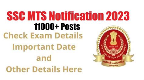 Ssc Mts Notification 2023 11000 Mts Havaldar Vacancy Apply Online