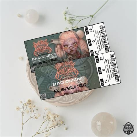 Printable Bring Me The Horizon Ticket Nxgn Wrld Tourmusic Concert