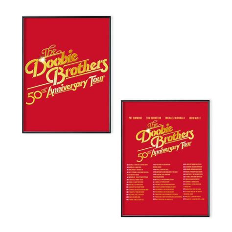 The Doobie Brothers 50th Anniversary Tour Poster Set Sold By Cloris