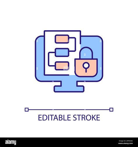 Customizable Social Intranet Platforms Linear Icon Stock Vector Image