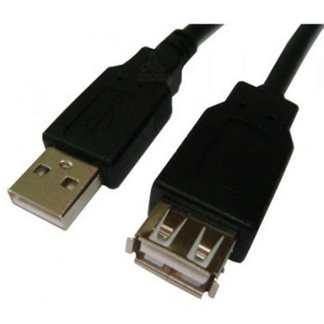 Cabo Extensor USB 2 0 a Macho X a Fêmea 3 Metros Preto Genérico em