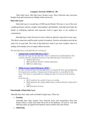 Introduction Of Computer Network Notes By Bhawana Bam Computer