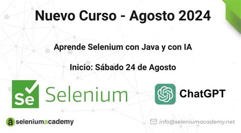 Nuevo Curso Disponible Selenium Academy