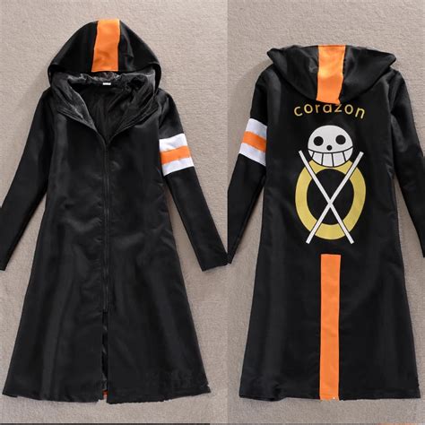 Original One Piece Cosplay Trafalgar Law Costume 3rd Generation Hooded