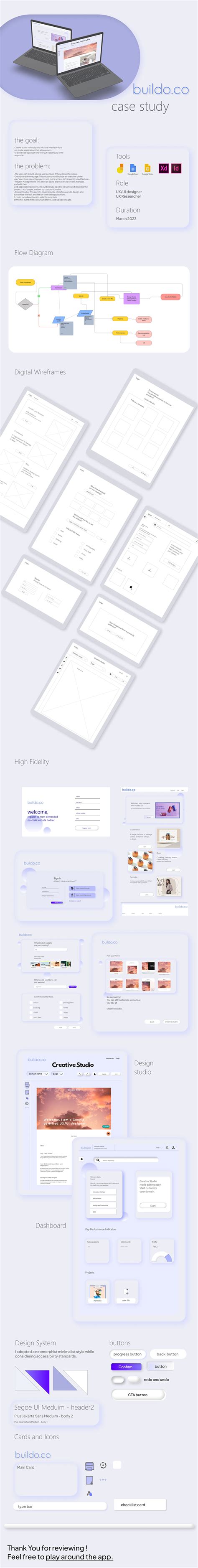 No Code Website Builder On Behance