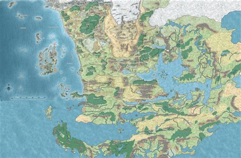 Map Of Faerûn With Locations R Dnd