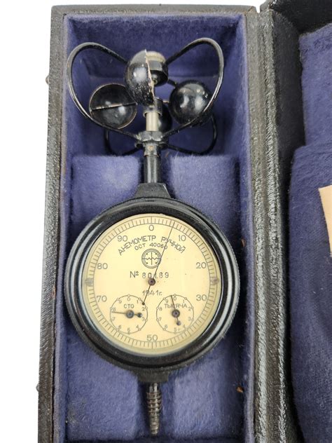 1941 Dated Boxed Soviet Anemometer (Functional!)