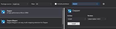 Dappernet Tutorial Install Dapper From Nuget