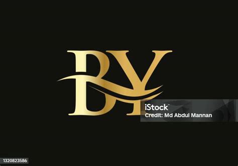 초기 By 편지 링크 로고 벡터 템플릿입니다 Swoosh 편지 By 로고 디자인 By 로고 디자인 벡터 로고에 대한 스톡 벡터 아트 및 기타 이미지 Istock