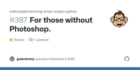 For Those Without Photoshop Mathoudebine Turing Smart Screen Python
