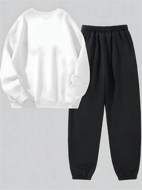 Ensemble Deux Pièces Impression Statue Déesse Sweat Shirt À Temu France