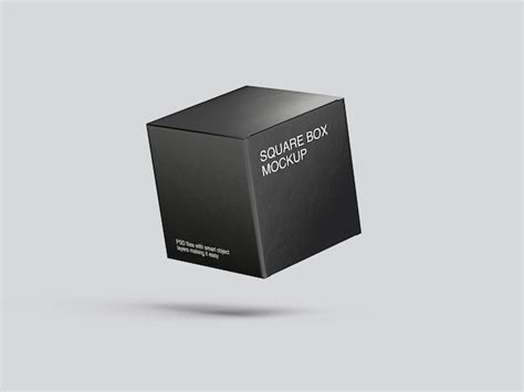Premium Psd Floating Packaging Box Mockup